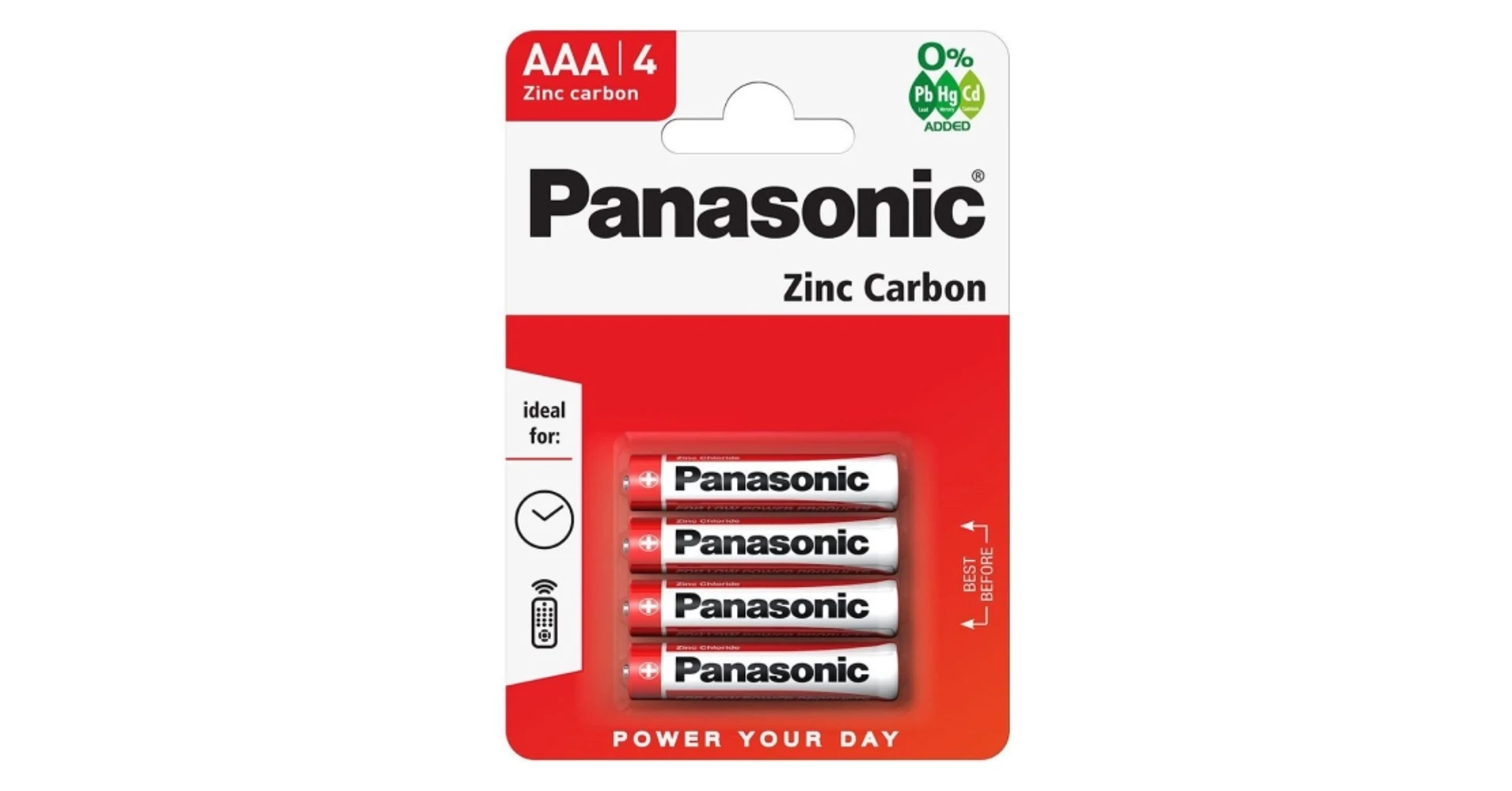 Panasonic Redzinc R03RZ/4BP AAA Mikro Cink-Mangán Tartós Elem (4db)