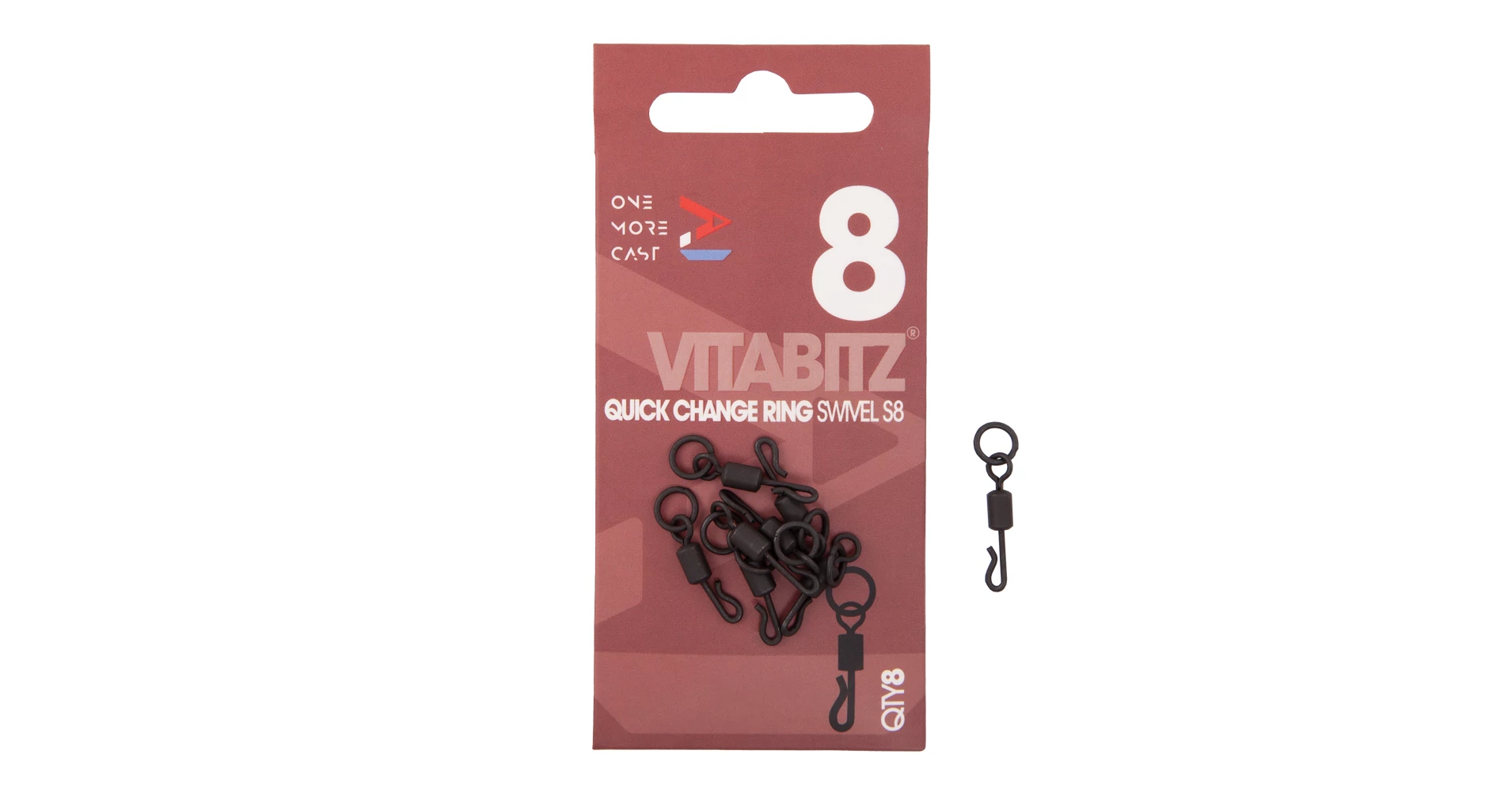 One More Cast Gyorscsatlakozós Forgókapocs Vitabits QC Ring Swivel (8db ...