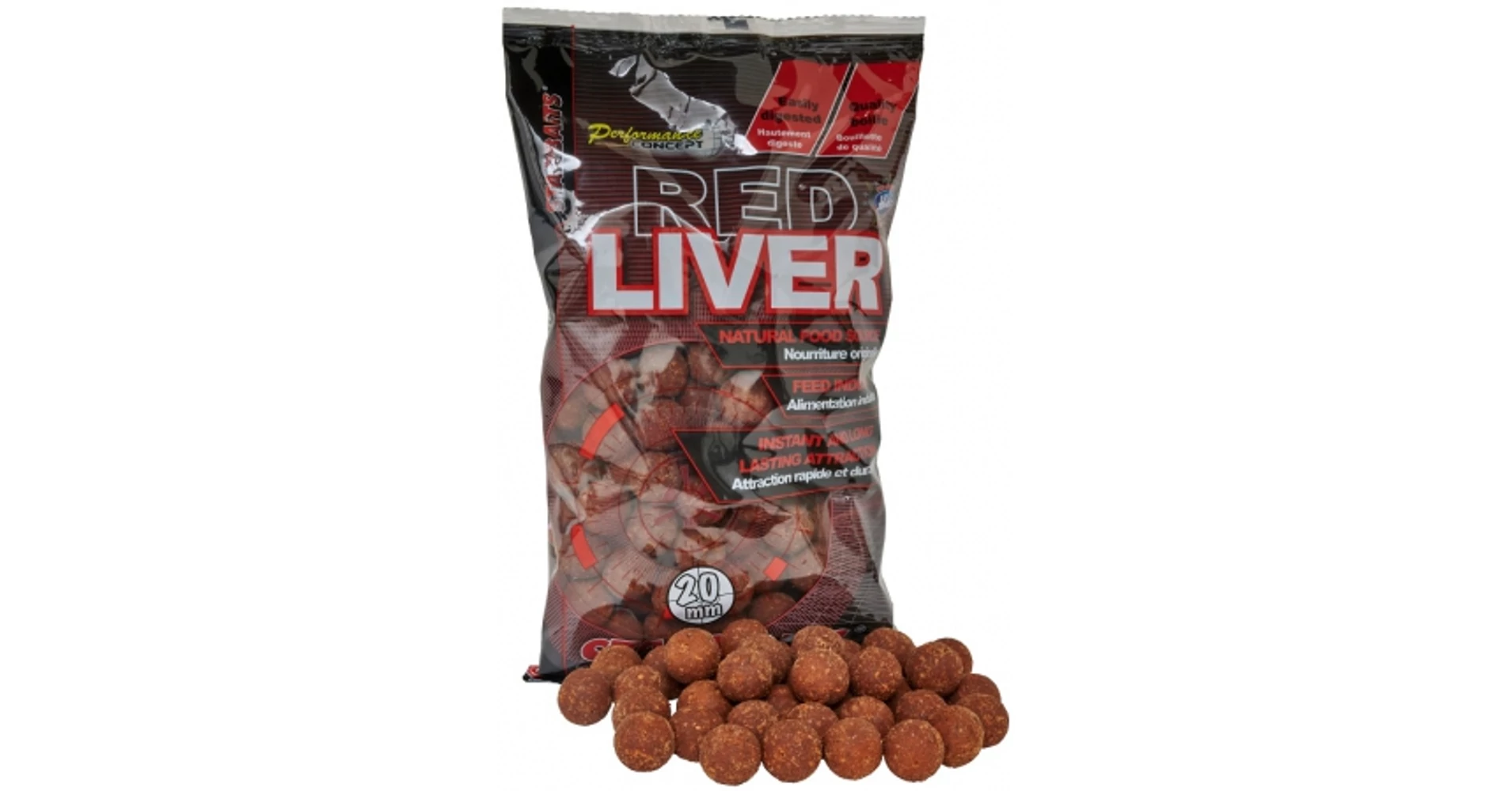 Starbaits Boilies Red Liver 800g