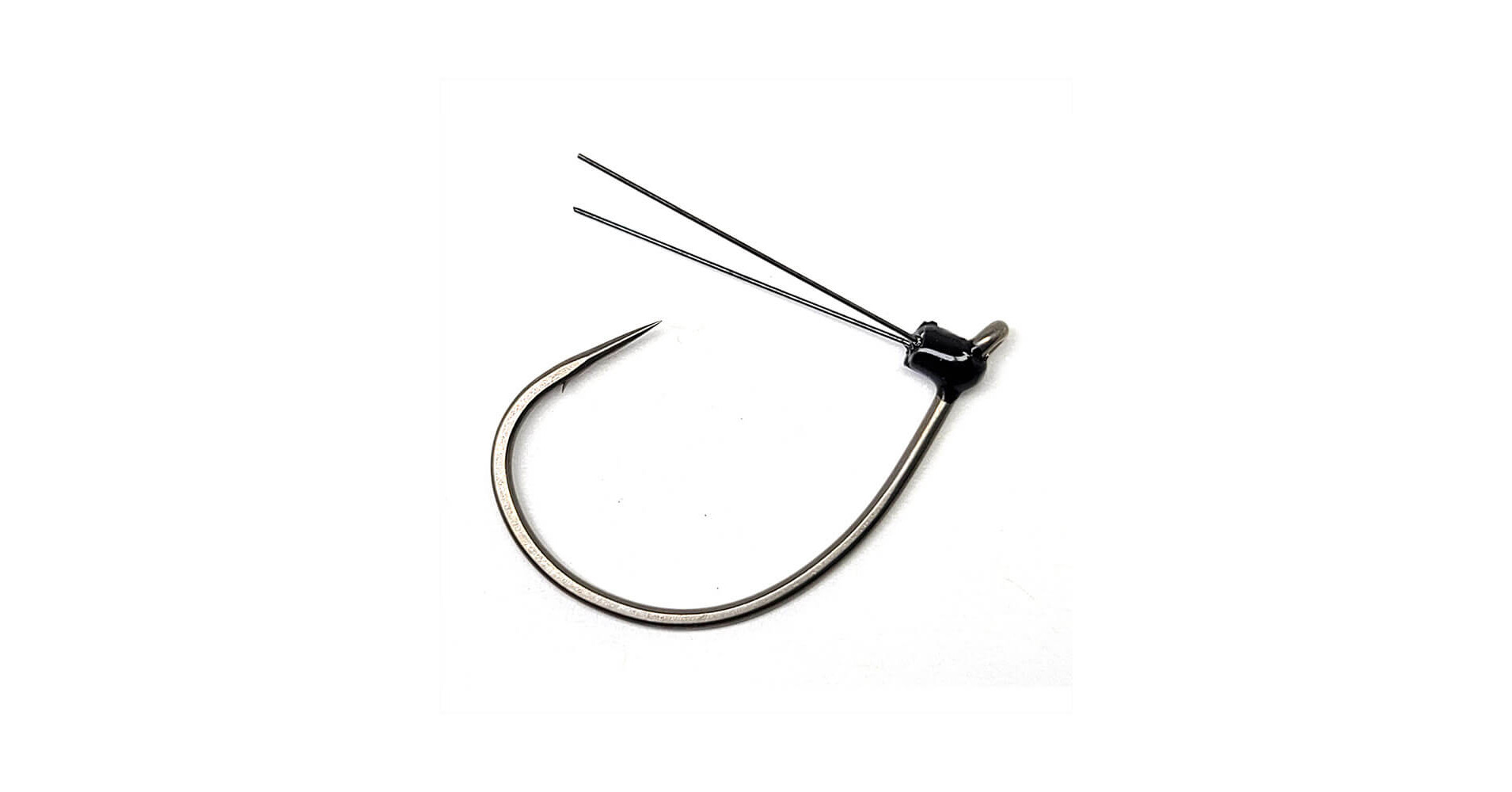 Gamakatsu Worm 318 Wacky Hooks Weedless Black Horog