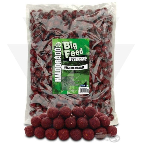 Haldorádó Bojli C21 Big Feed Boilie (2,5kg) - Fűszeres Kolbász